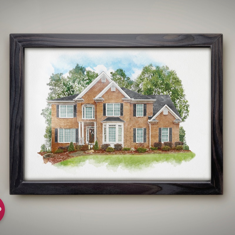 Custom House Portrait - Etsy
