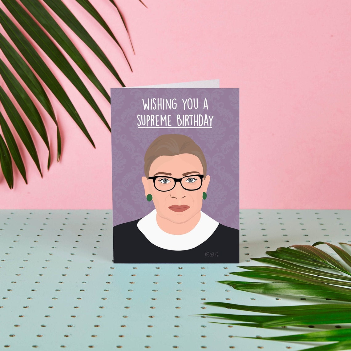 Wishing You A Supreme Birthday RBG Greeting Card | Etsy