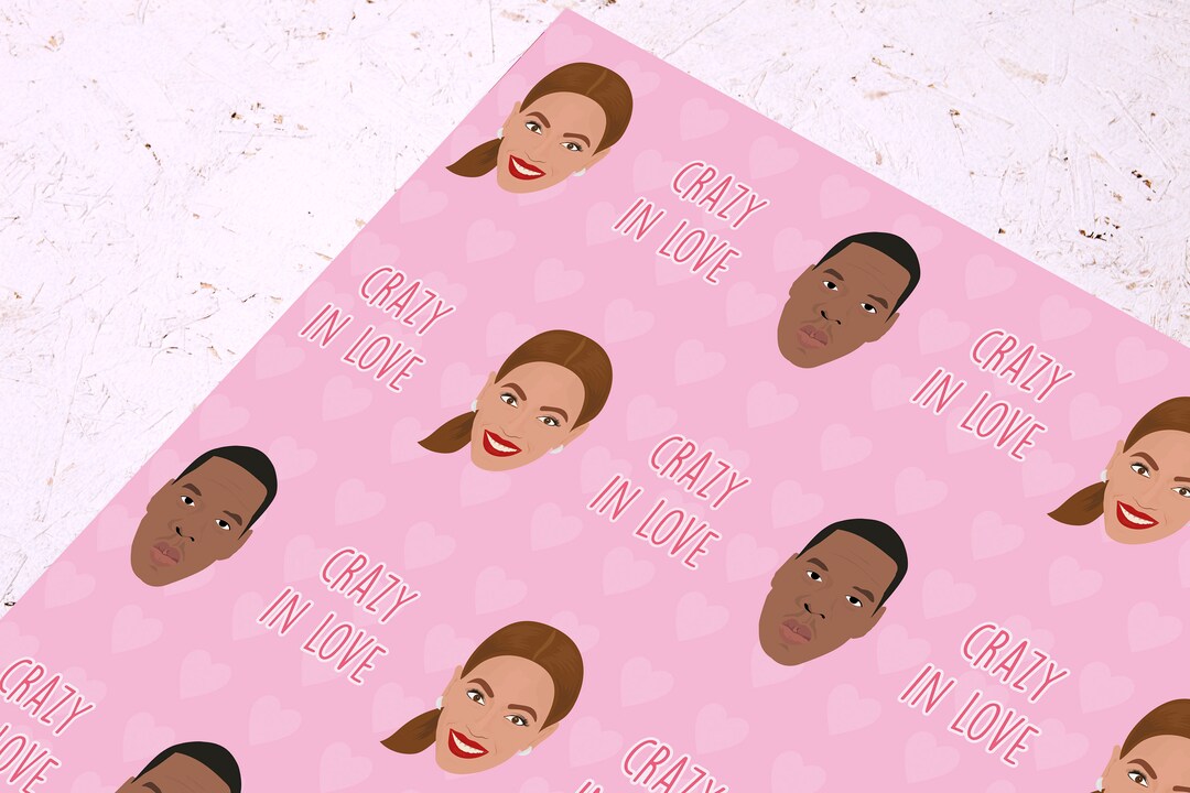 Jayz & Beyonce Gift Wrap Wrapping Paper Celebrity Wrapping Paper Crazy ...