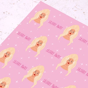 Ru Paul Gift Wrap Ru Paul Wrapping Paper Birthday Wrapping Paper ...