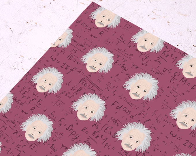 Albert Einstein Wrapping Paper Einstein Gift Wrap Science - Etsy
