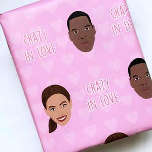 Jayz & Beyonce Gift Wrap Wrapping Paper Celebrity Wrapping Paper Crazy ...