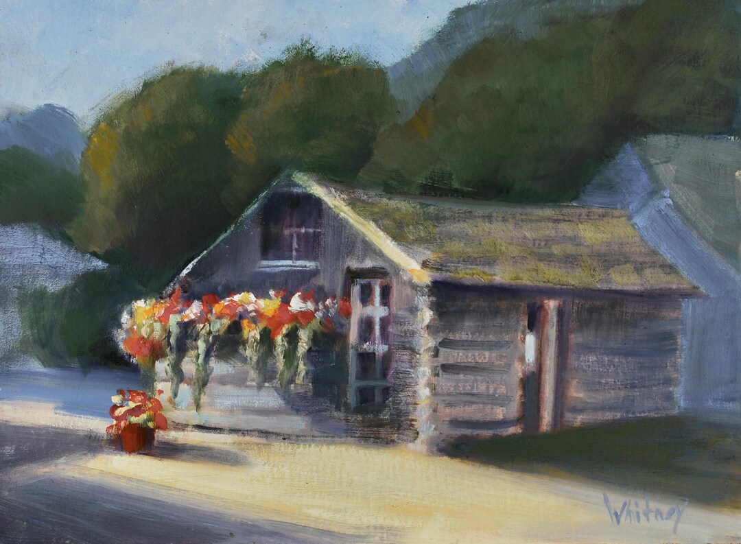 Door County Painting, Fish Creek, Wisconsin, Painting, Log Cabin ...