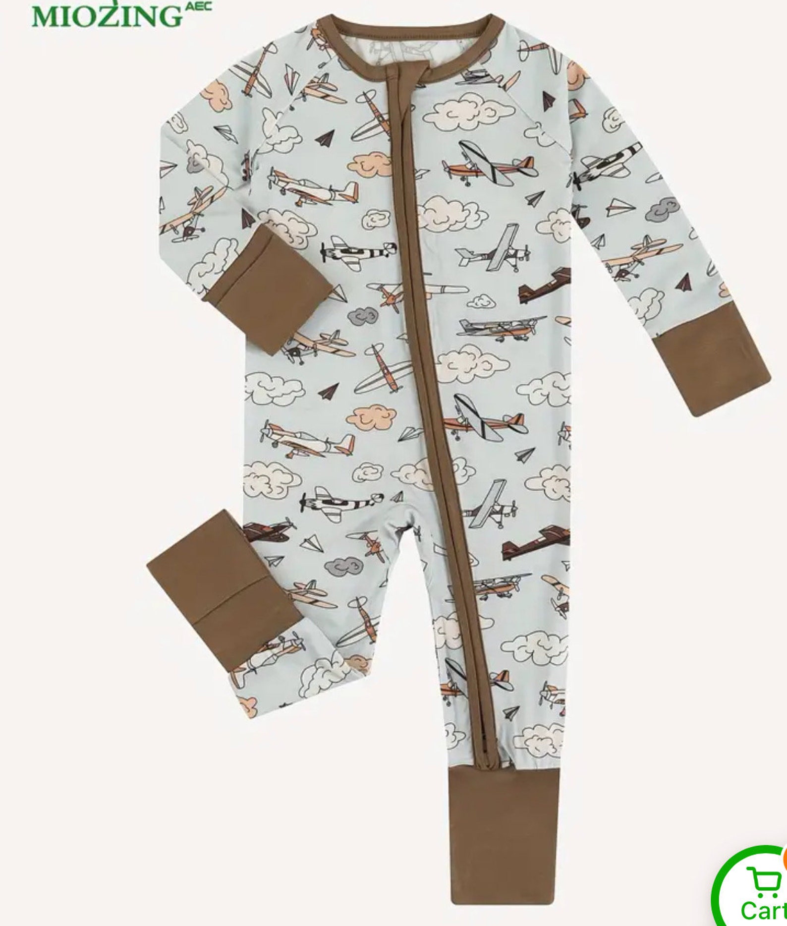 Vintage Airplane Print Bamboo Sleeper - Etsy