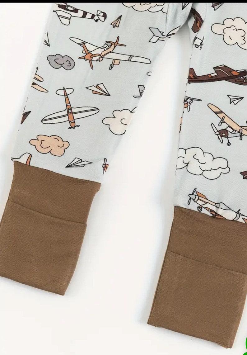 Vintage Airplane Print Bamboo Sleeper - Etsy