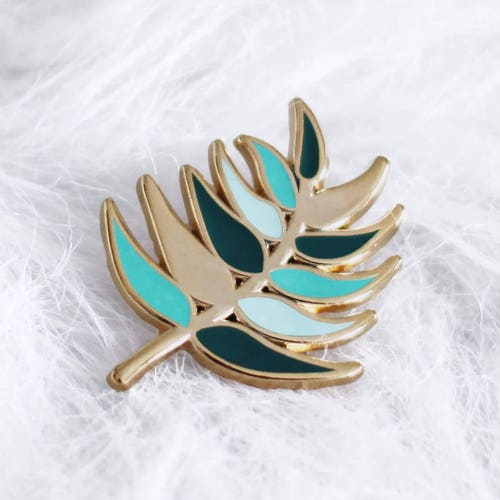 Pins Palm Tree Leaf Vegetable Enamel Pin Leaf Badge Pins - Etsy