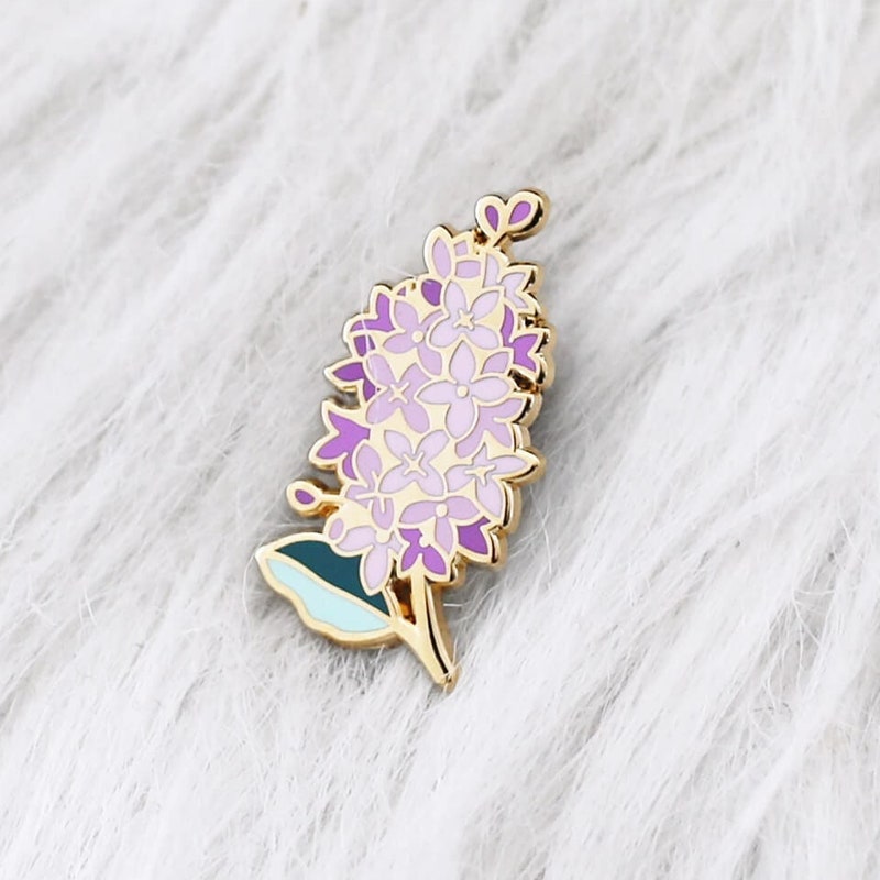Flower Enamel Pin - Etsy