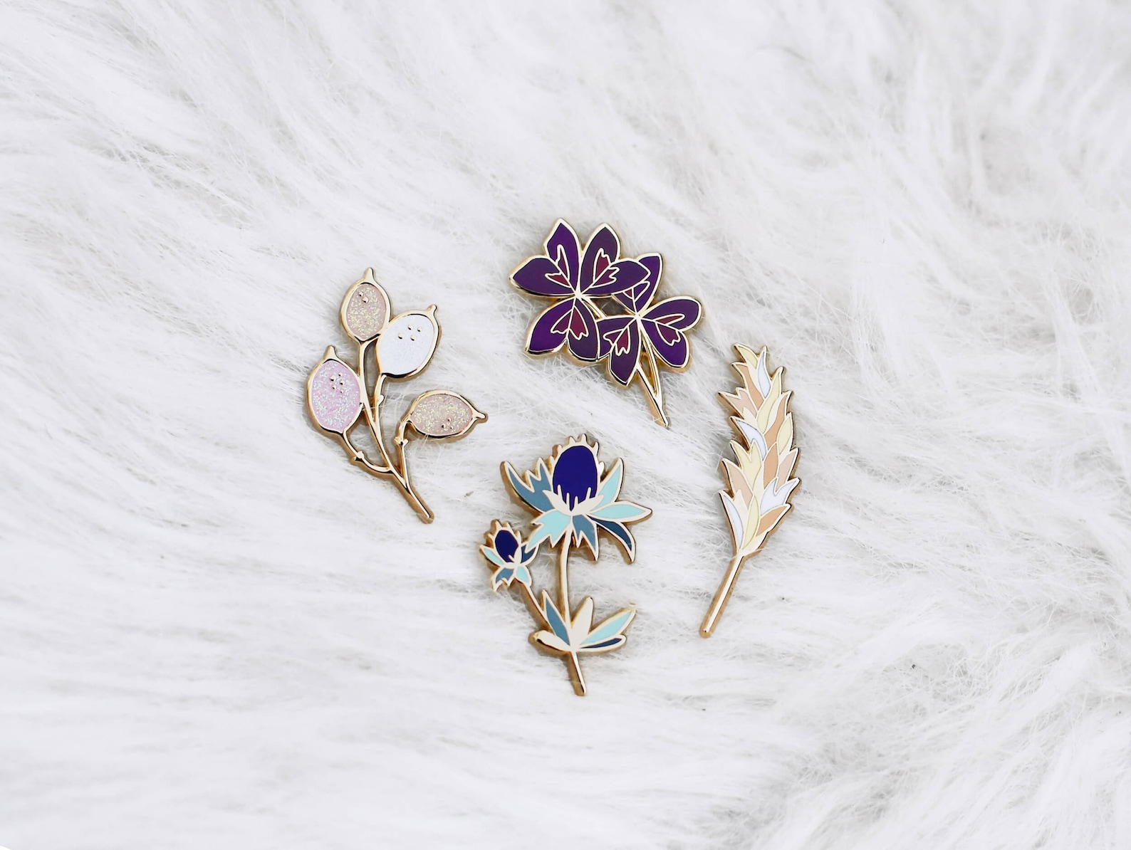 Pins Blue Thistle Plant Enamel Lapel Pin Badge Enamel - Etsy