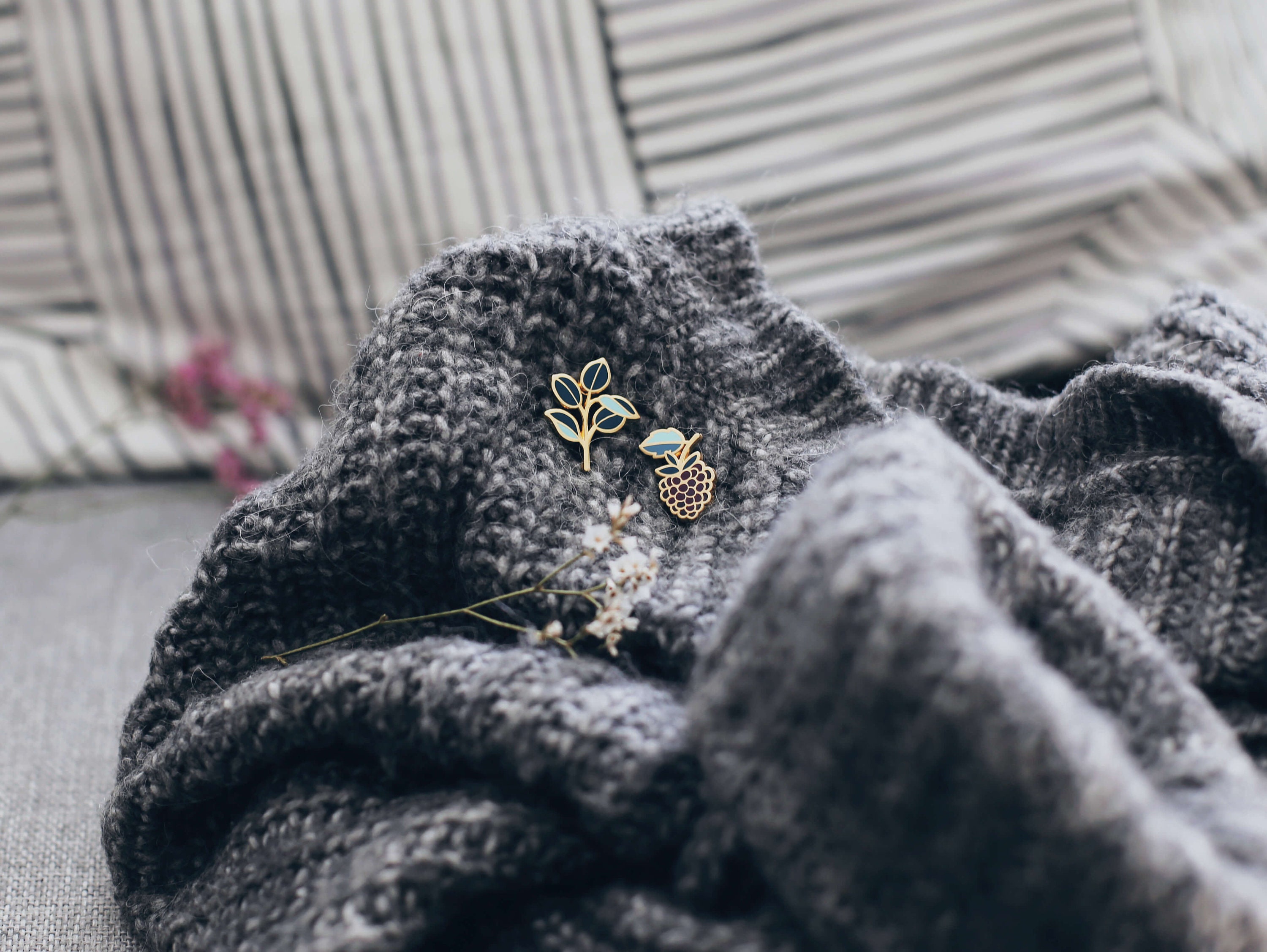 Pins Wild Raspberry - Blackberry - Red Fruit - Enamel Lapel Pin - Pins ...