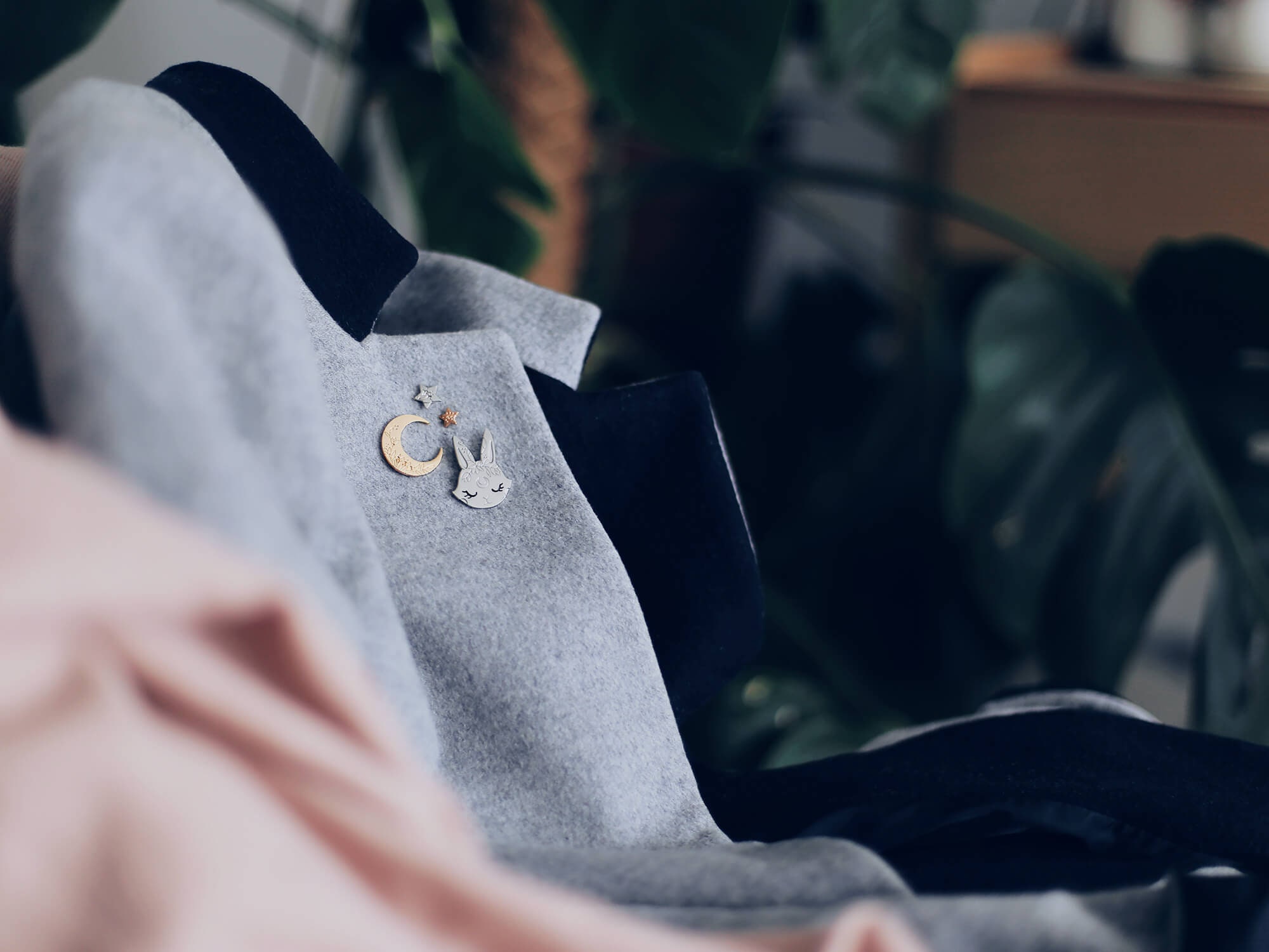 Pins Rabbit Silver Brooch Enamel Pin Silver Metal - Etsy