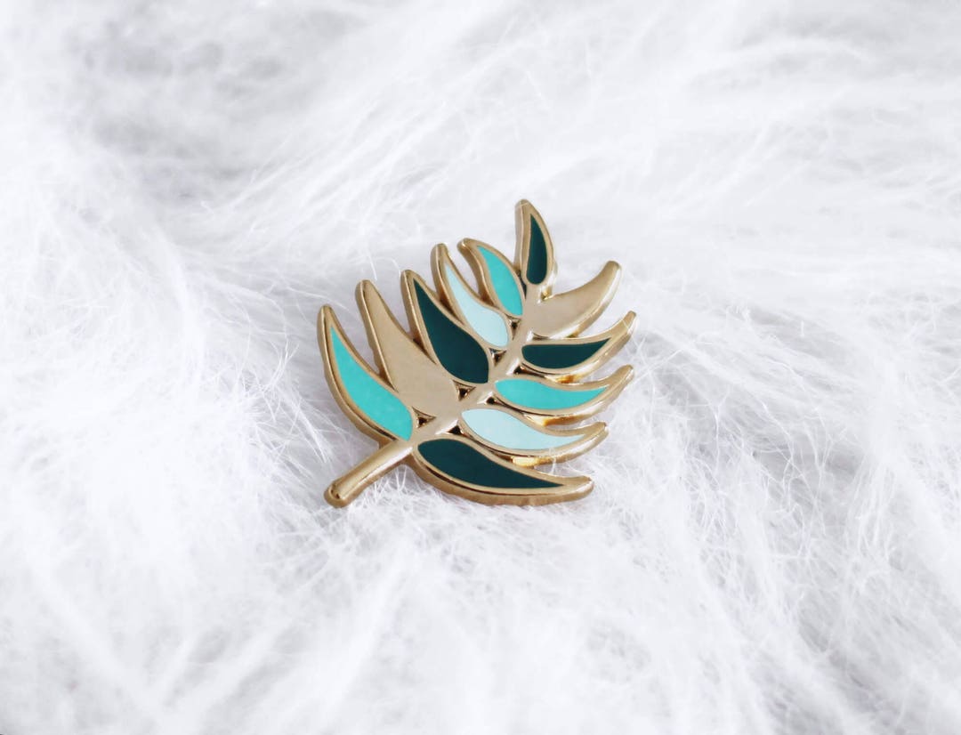 Pins Palm Tree Leaf - Vegetable Enamel Pin - Leaf Badge - Pins - Lapel ...