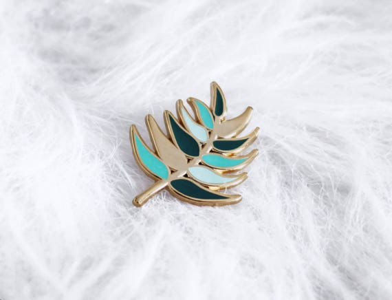 Pins Palm Tree Leaf Vegetable Enamel Pin Leaf Badge Pins - Etsy
