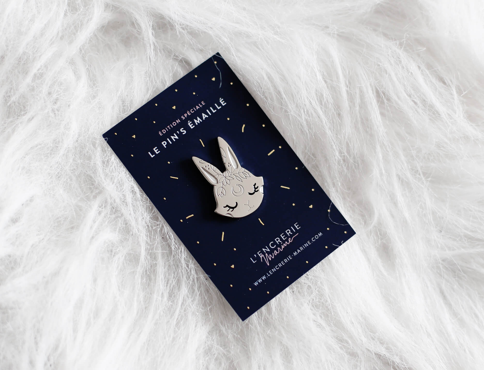 Pins Rabbit - Silver Brooch - Enamel Pin Silver Metal - Birthday Gift ...