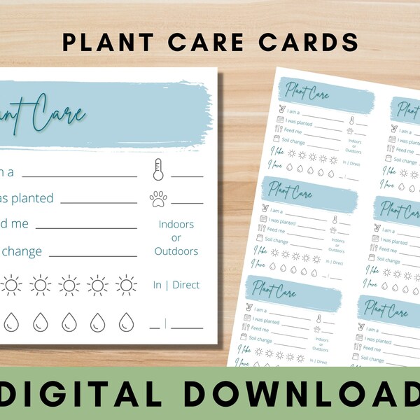 Plant Id Cards - Etsy