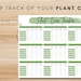 Plant Care Tracker | DIGITAL DOWNLOAD | Printable Plant Chart | Plant ...