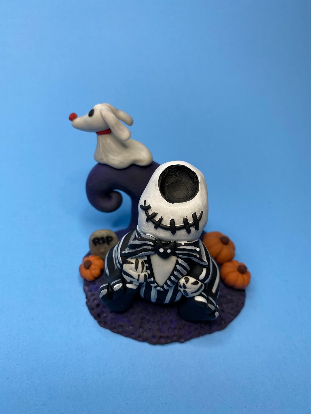 Jack Skellington Cyclops Sculpture, Clay Cyclops, Nightmare Before ...