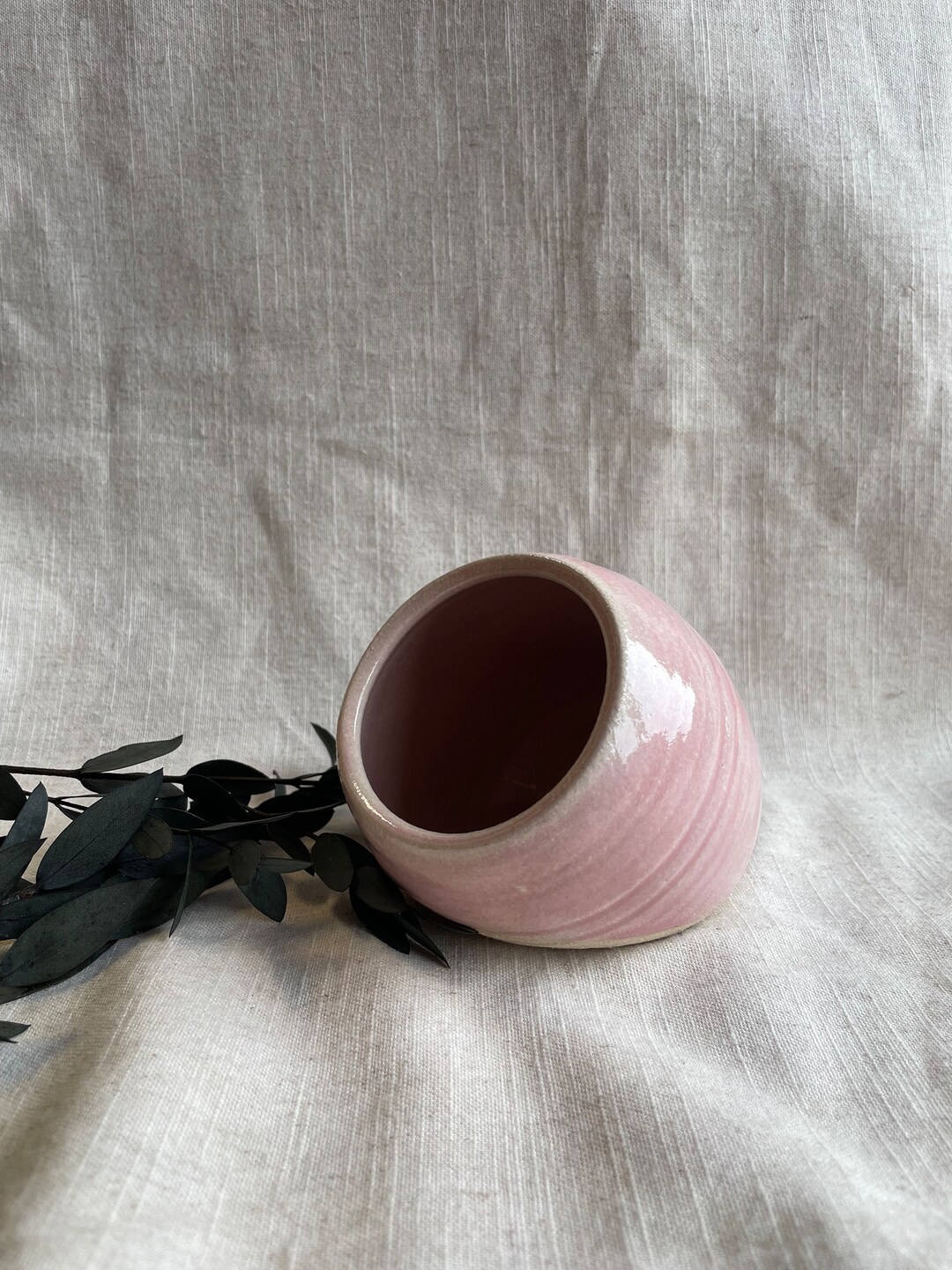 Candy Floss Pink Salt Pig, Pink Salt Cellar, Rock Salt Container ...