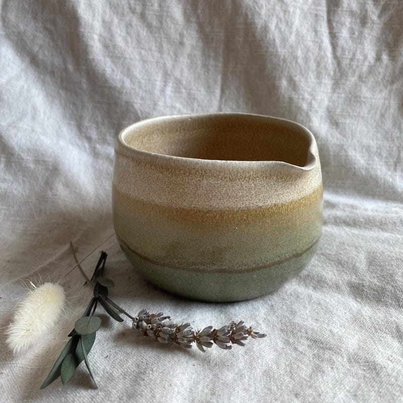 Ceramic Creamer Matcha - Etsy