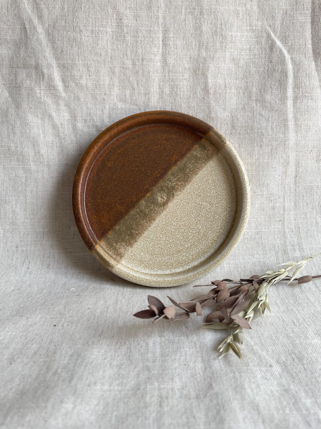 Sandstorm Cake Plate, Handmade Cake Ceramics, Afternoon Tea, Unique Red ...