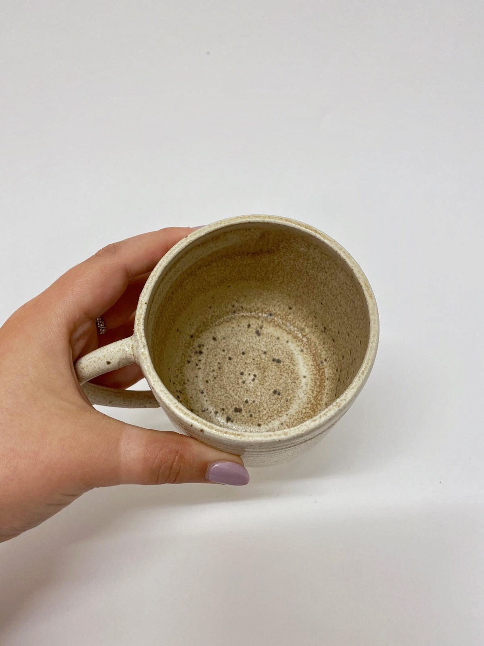 Handmade Ceramic Mug Cream Glazed Cup 300ml Cream Mugs - Etsy