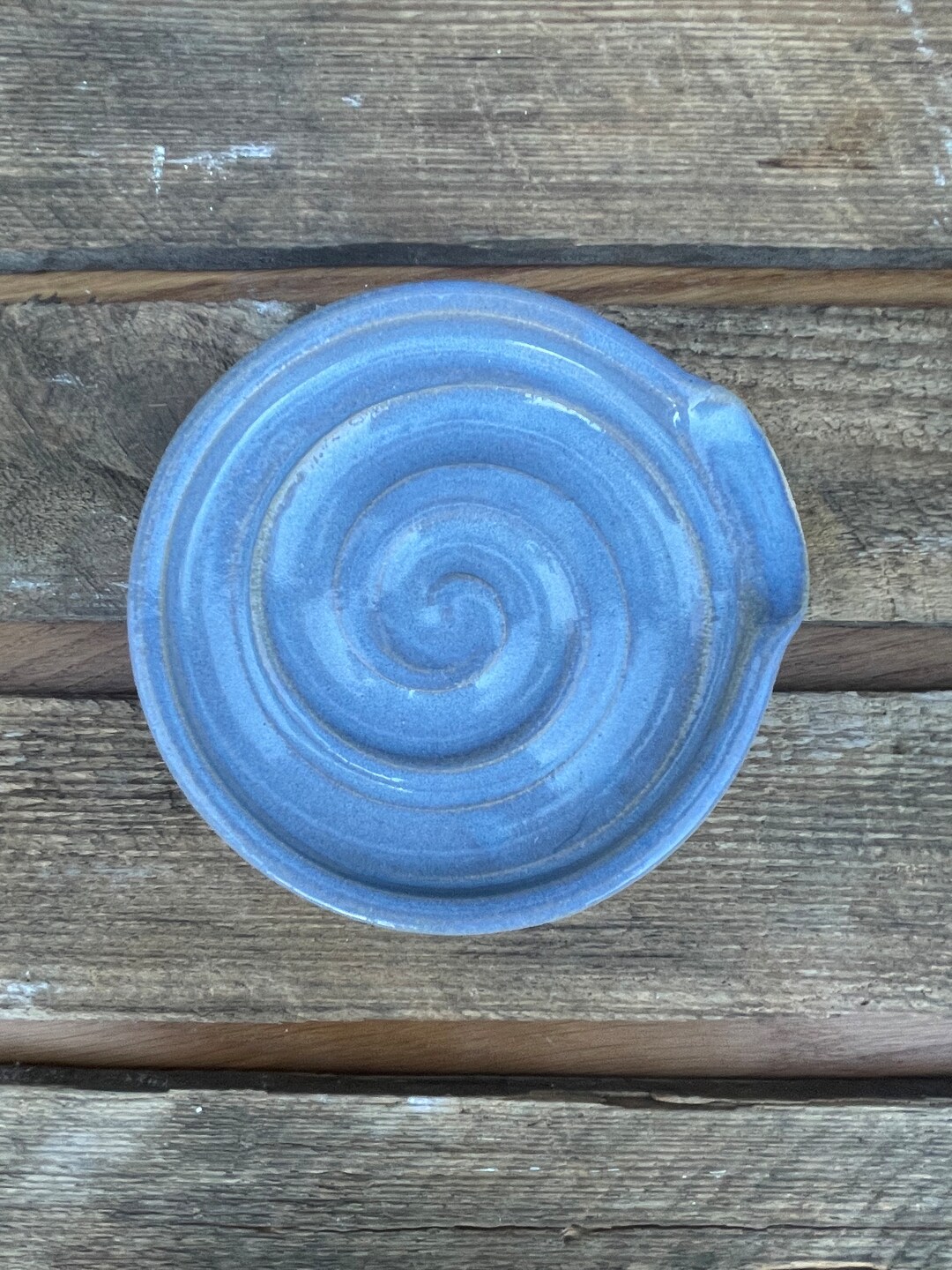 Sky Blue Spoon Rest, Blue Kitchen Decor, Spring Home Design, Spiral ...