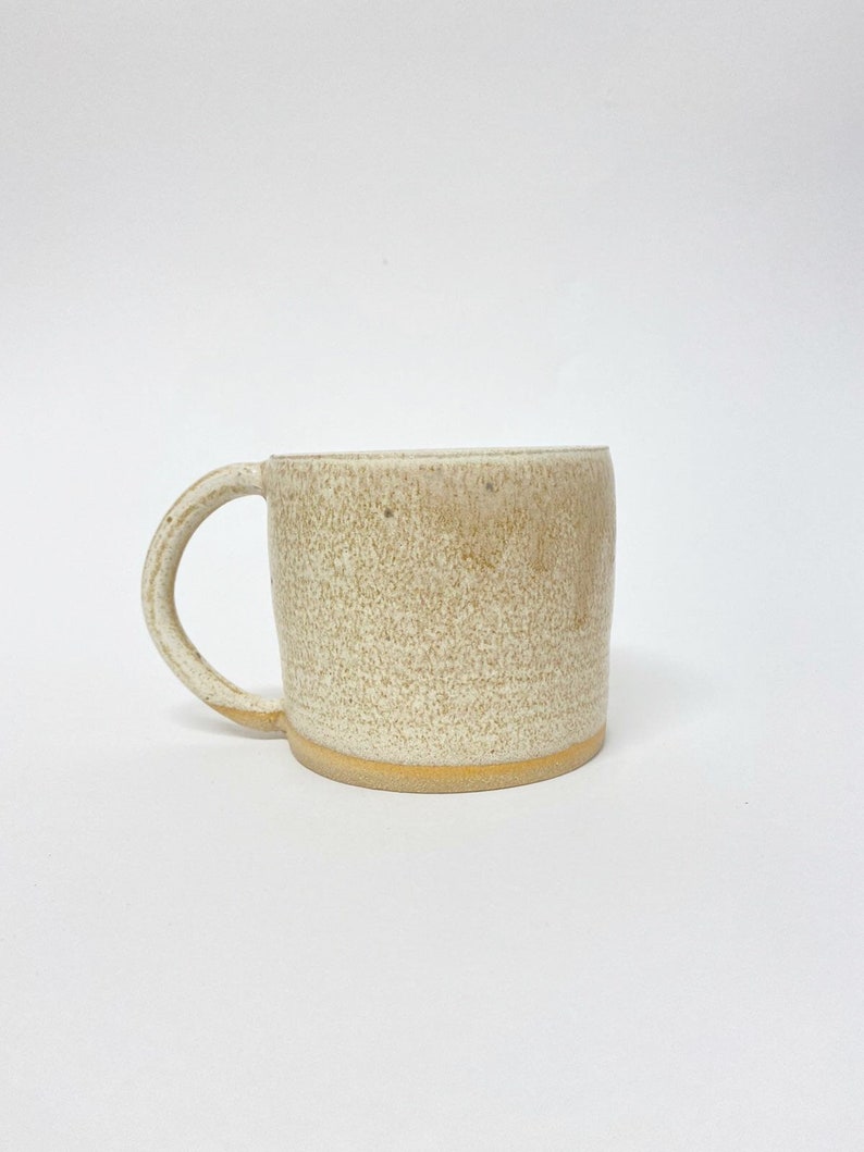 Handmade Ceramic Mug Cream Glazed Cup 400ml Cream Mugs | Etsy UK