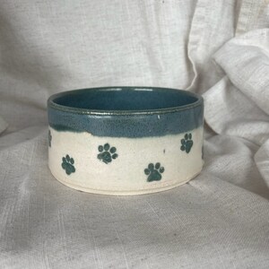 Limited Edition Printed Pet Bowl Paw Print Pets Dish - Etsy