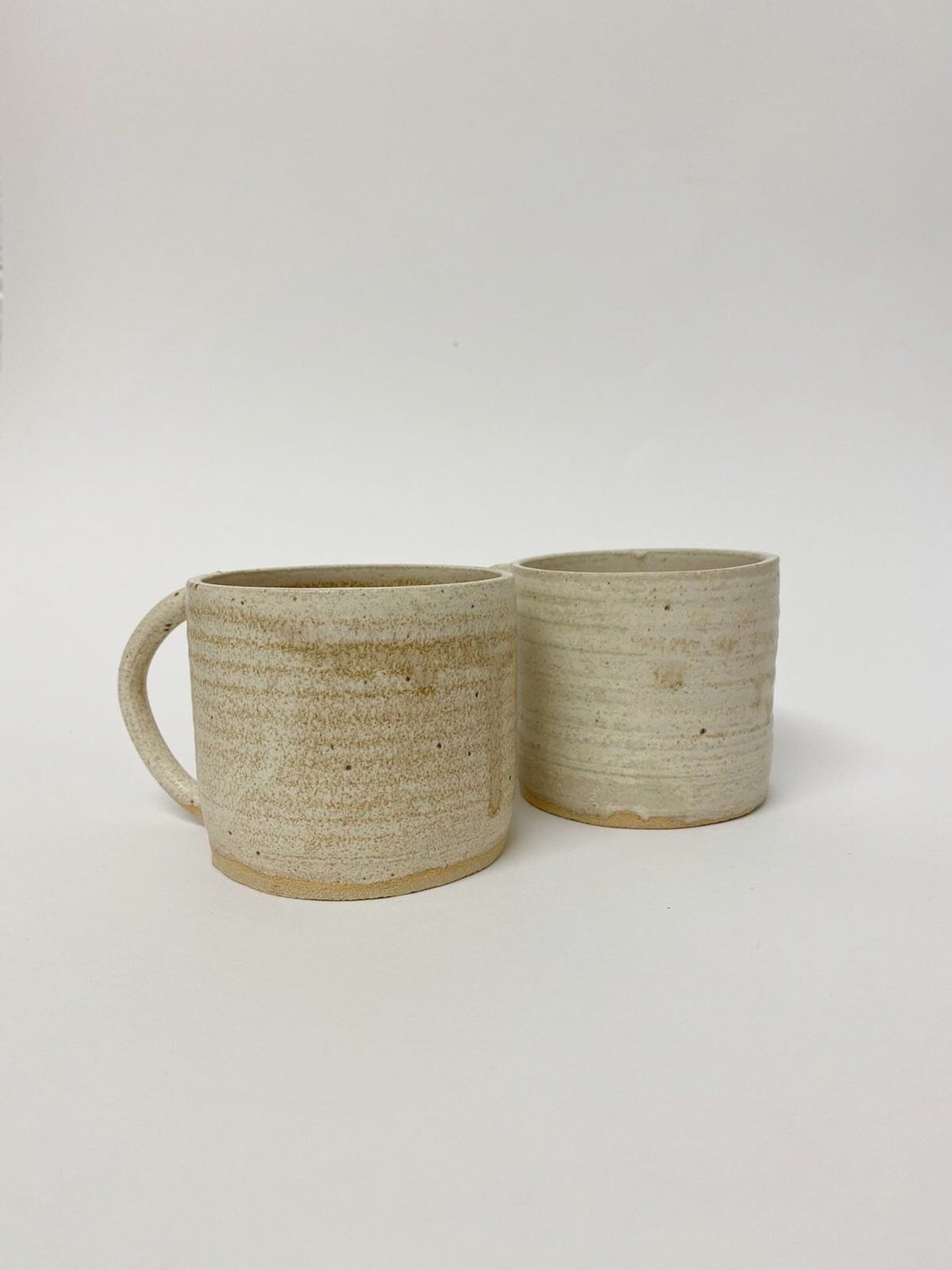 Handmade Ceramic Mug Cream Glazed Cup 300ml Cream Mugs - Etsy