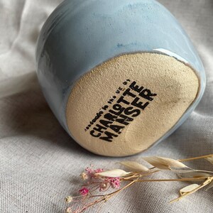 Sky Blue Salt Pig, Blue Salt Cellar, Rock Salt Container, Handmade ...