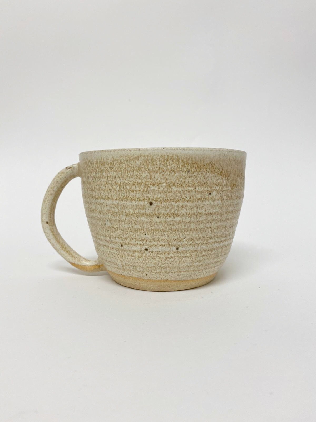 Handmade ceramic mug Cream glaze cup 500ml Beige mugs | Etsy