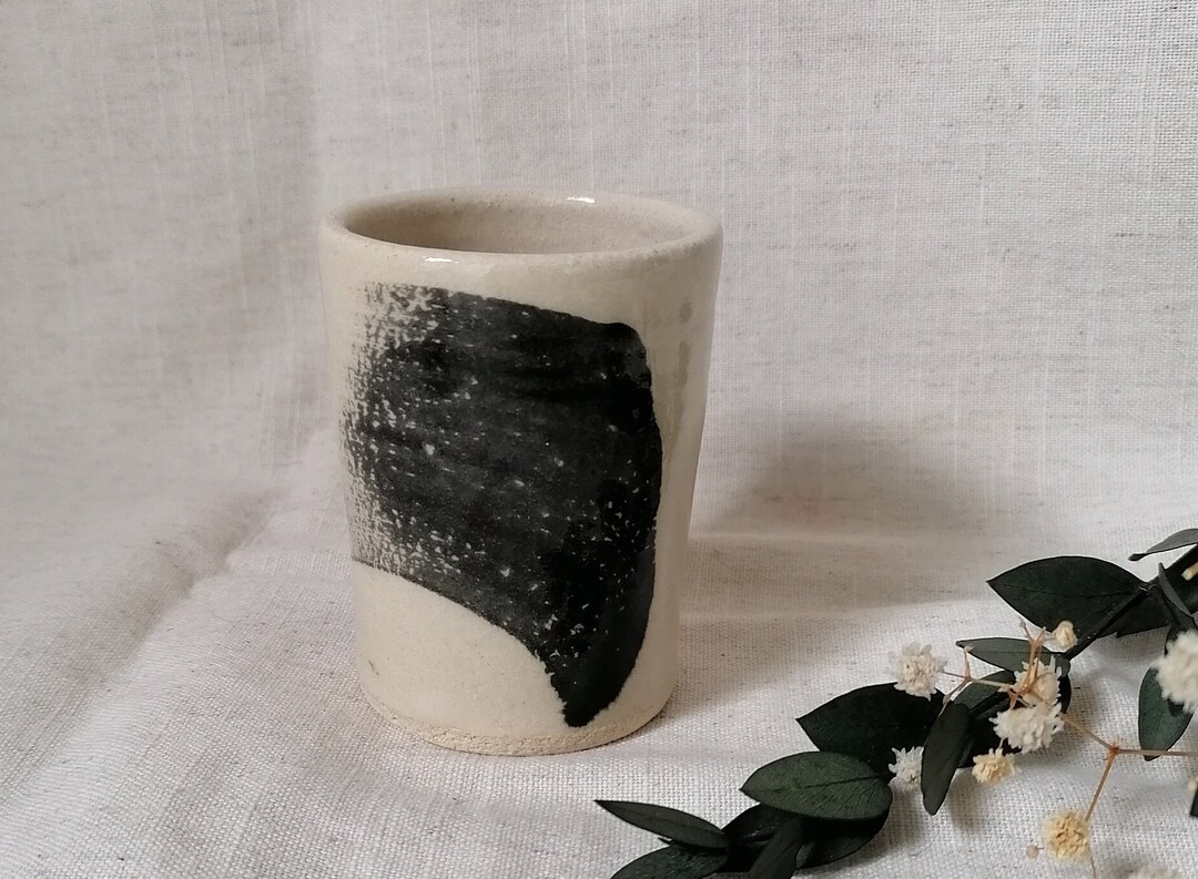 The Maker's Mark Double Espresso Cup, 100ml Cream Mugs, White Ceramic ...