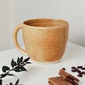 Handmade Ceramic Mug Dusty Yellow Cup 500ml Yellow Mugs - Etsy