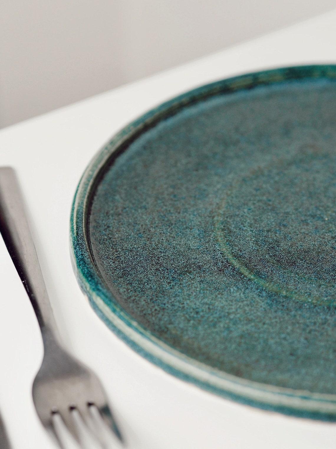 Thrown Ceramic Plates Handmade Lunch Plate Unique Green - Etsy UK