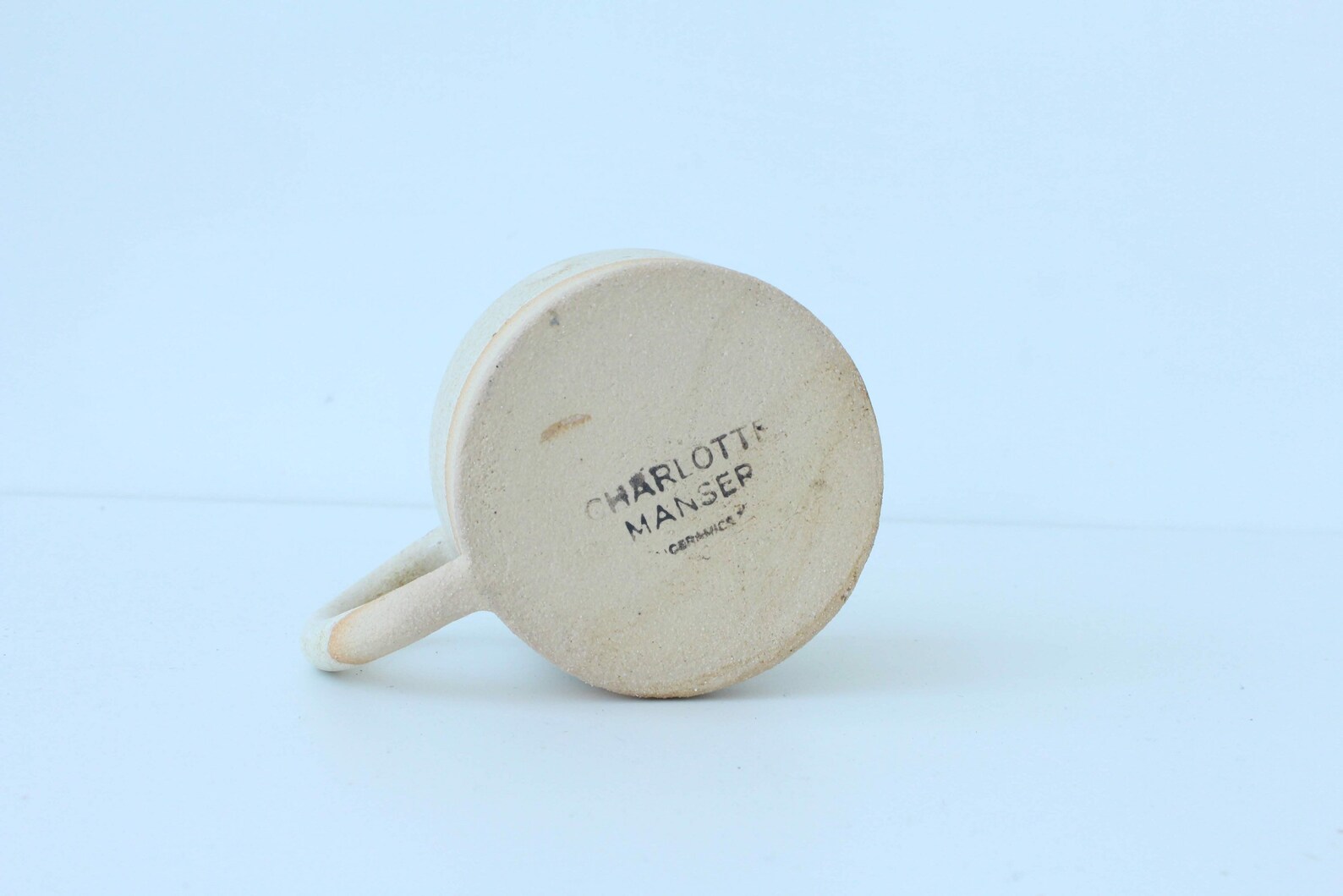 Handmade ceramic mug Cream glazed cup 400ml Cream mugs | Etsy