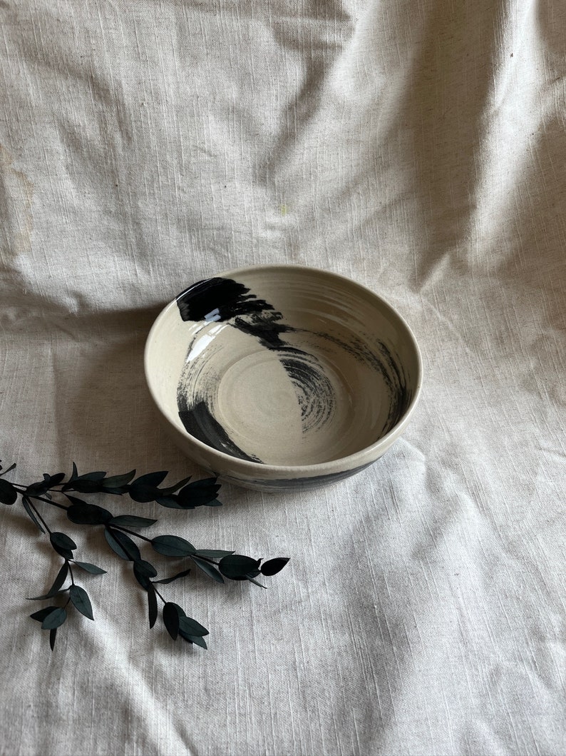 The Makers’ Mark Pasta Bowl, Handmade Wide Dish, Ceramic Serving Bowls ...