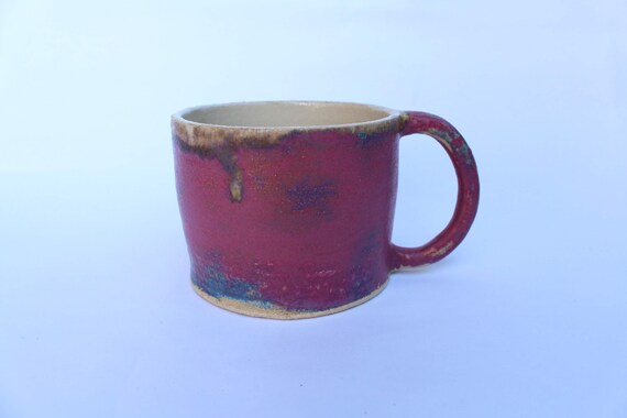 Handmade ceramic mug Pink Blue cup 400ml Pink mugs unique | Etsy