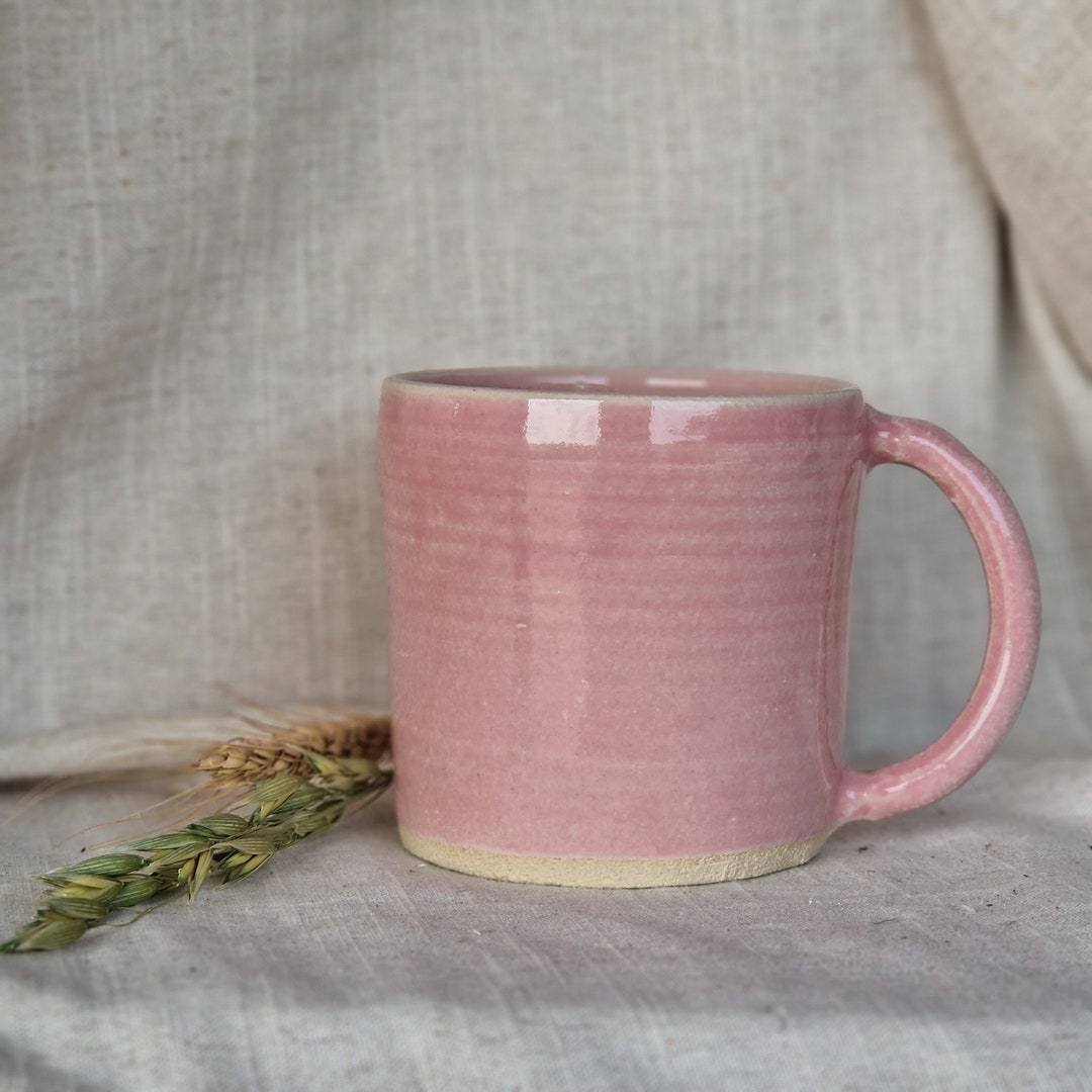 Candy Floss Pink 400ml Mug, Baby Pink Cup, Large Pink Mug, Pink Spring ...