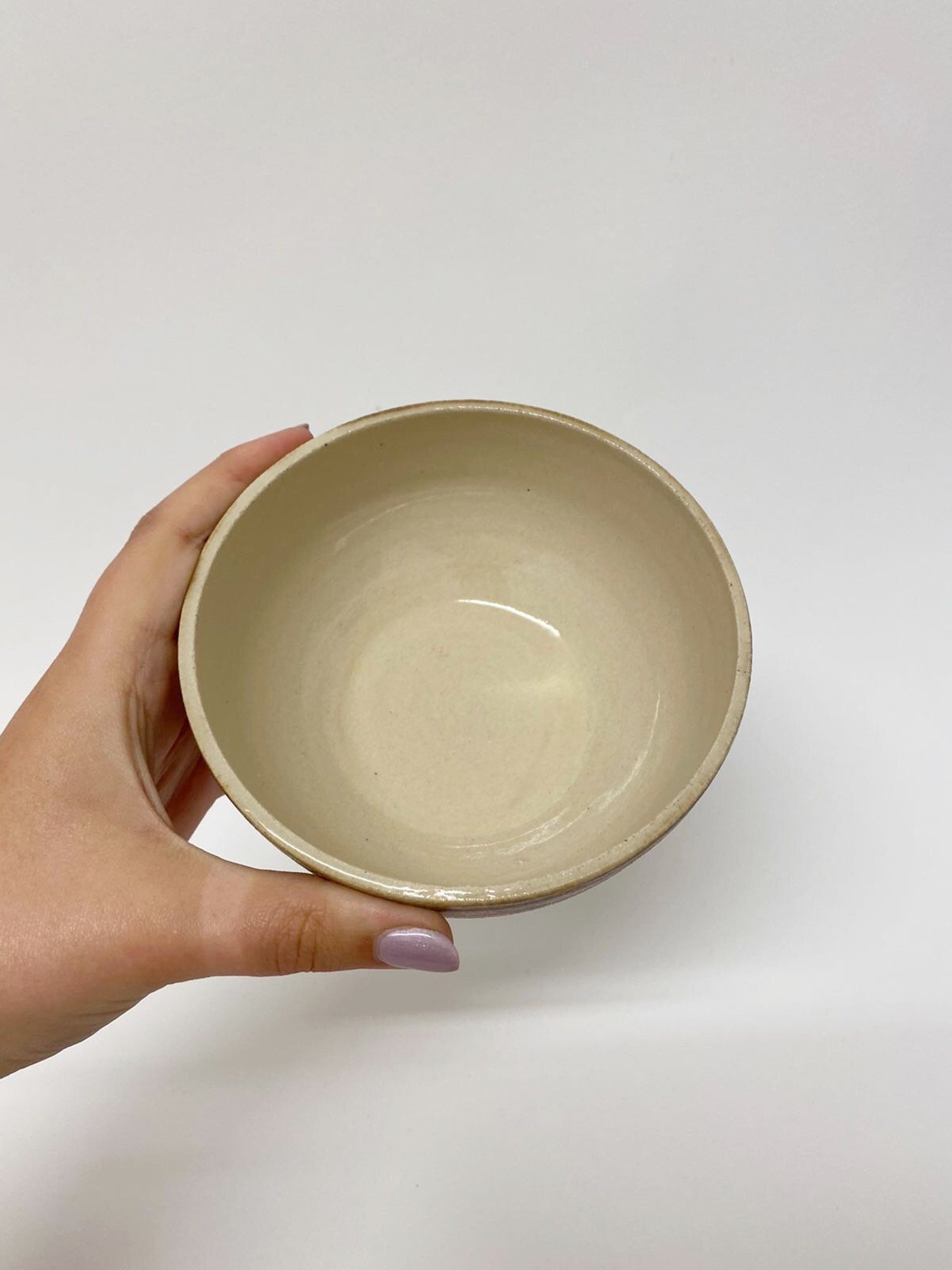 Bol en céramique rose plat émaillé fait à la main ustensiles | Etsy France