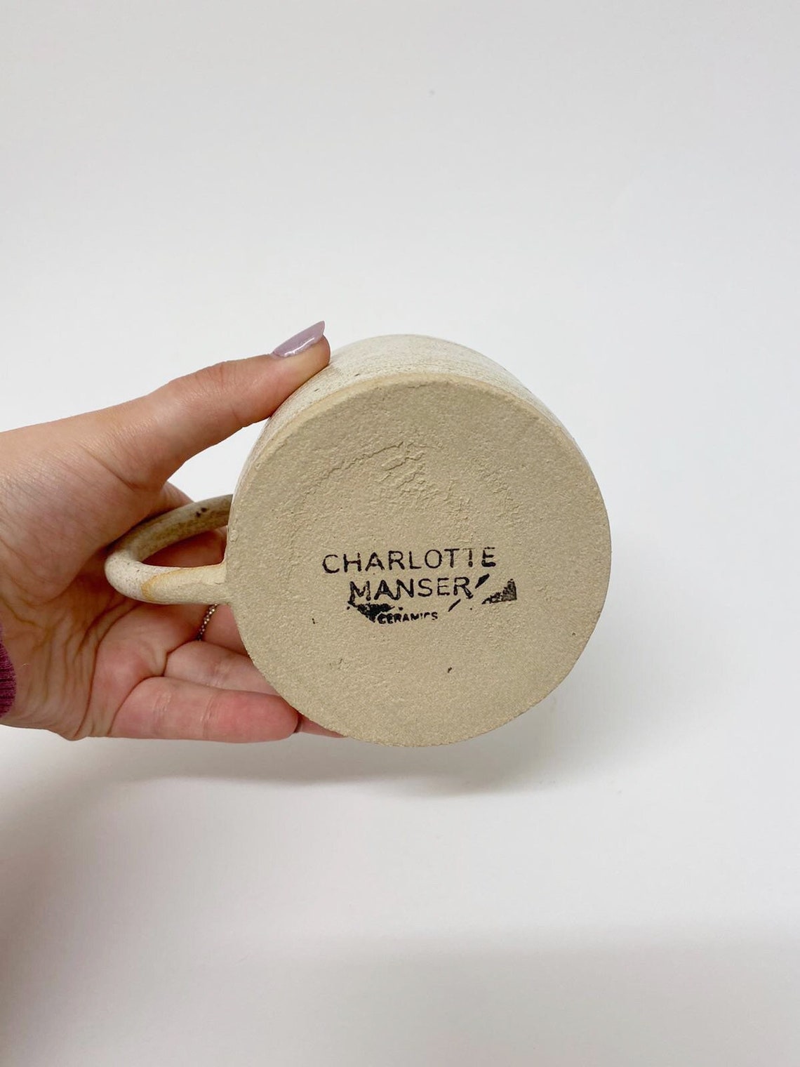 Handmade Ceramic Mug Cream Glazed Cup 300ml Cream Mugs - Etsy