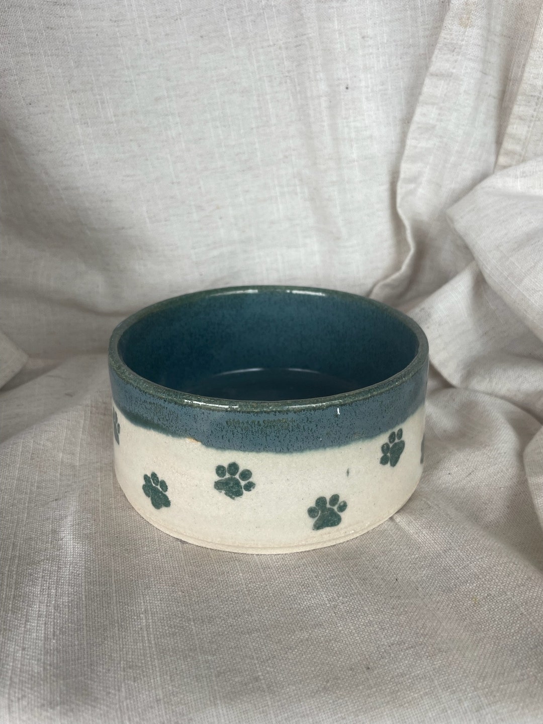 Limited Edition Printed Pet Bowl Paw Print Pets Dish - Etsy