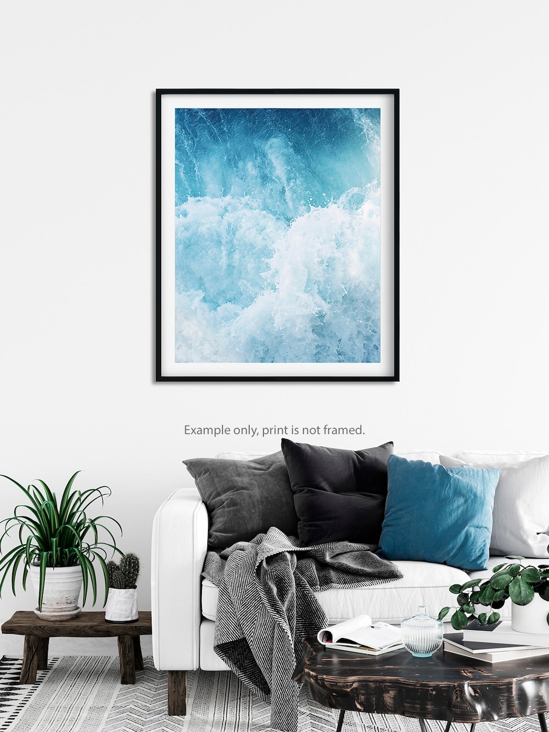 OCEAN Wall Art Ocean Print, Ocean Wall Art Canvas, Large Canvas Art ...
