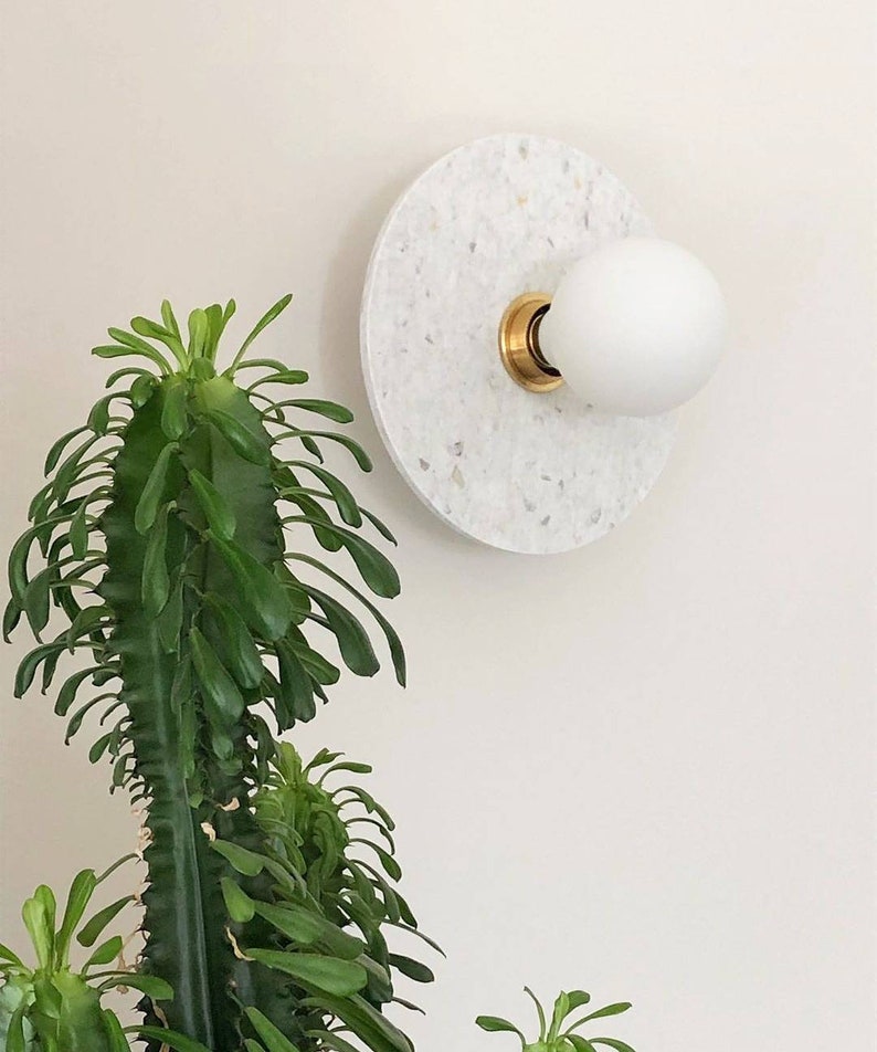 Arc Matte Plastic Wall Sconce | Etsy