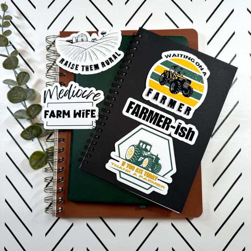 Farmer Sticker - Etsy