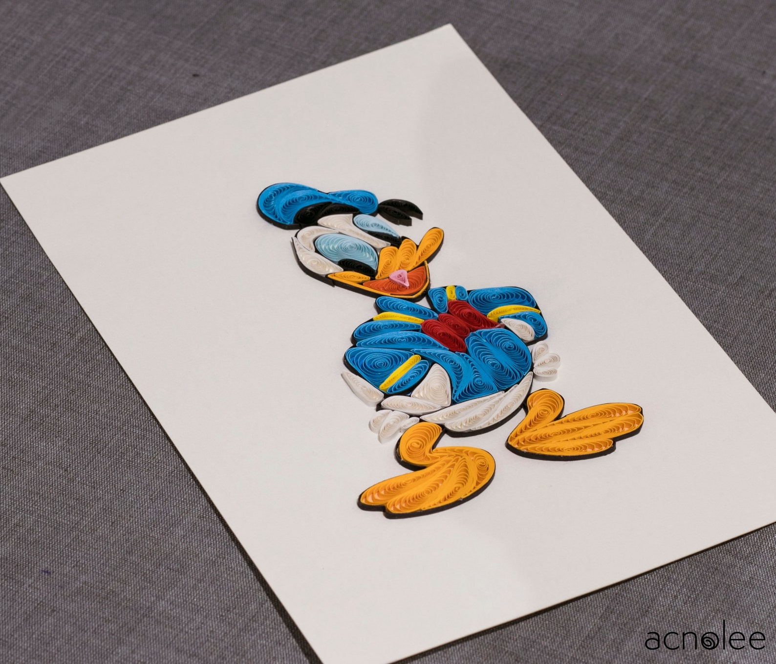 3D Quilled A5 Quilling Wall Art Disney Donald Duck Gift Without Frame ...