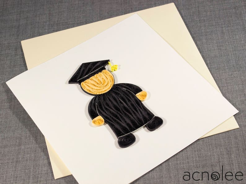 3D Blank Quilled Graduation Card Congratulations Quilling Card - Etsy