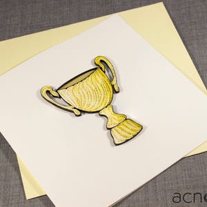 3D Blank Quilled Trophy Congrats Card Congratulations Quilling Card - Etsy