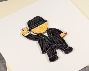 3D Blank Quilled Beefeater Quilling Card - Etsy