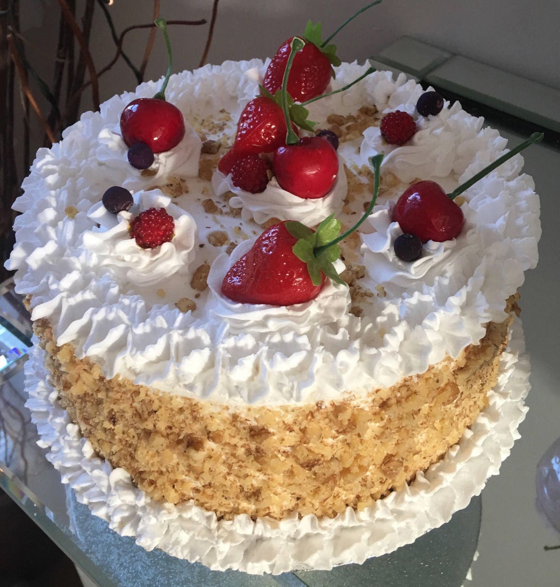 Fake 8in Fruit Cake Display Prop - Etsy