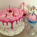 Fake Pink Drip Party Cake Prop Display Centrepiece - Etsy