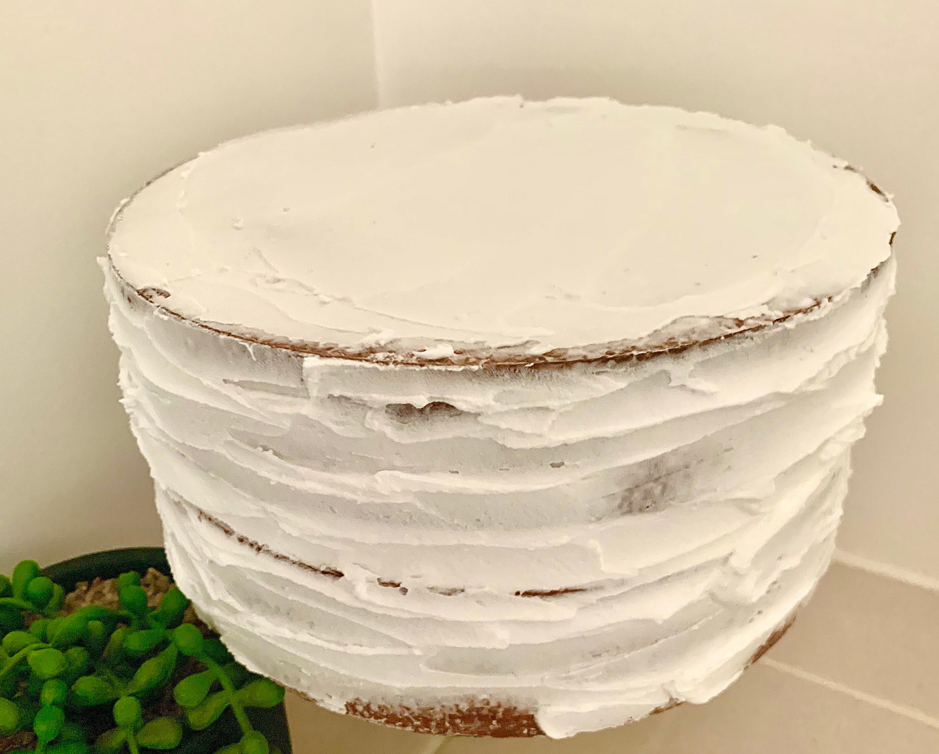 Fake Rustic Decorate Yourself Naked Cake Prop Centrepiece | Etsy